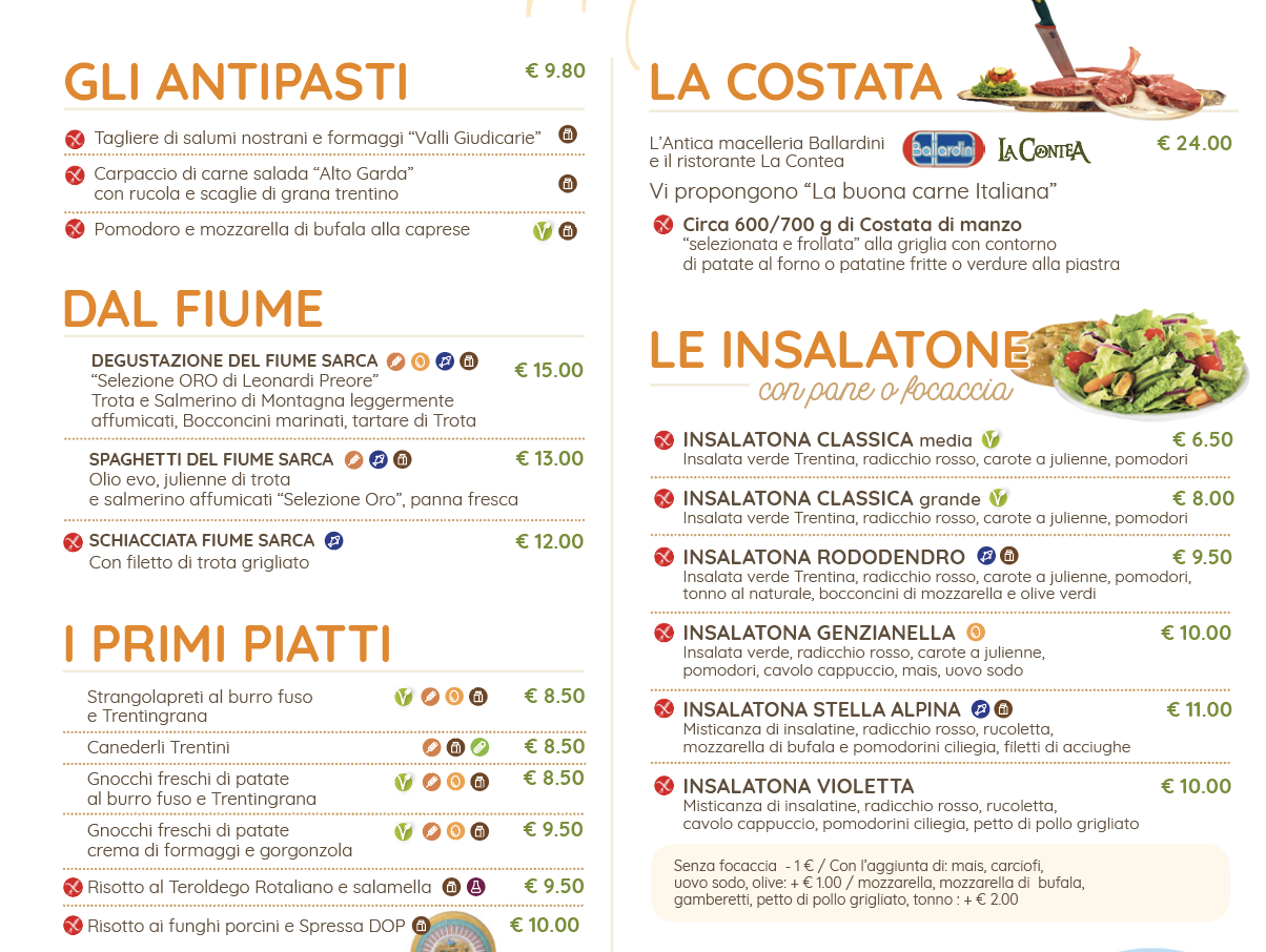 Il nostro Menu, la tua scelta, La Contea