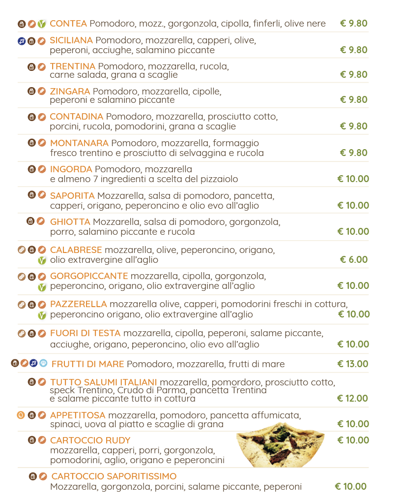 Il nostro Menu, la tua scelta, La Contea