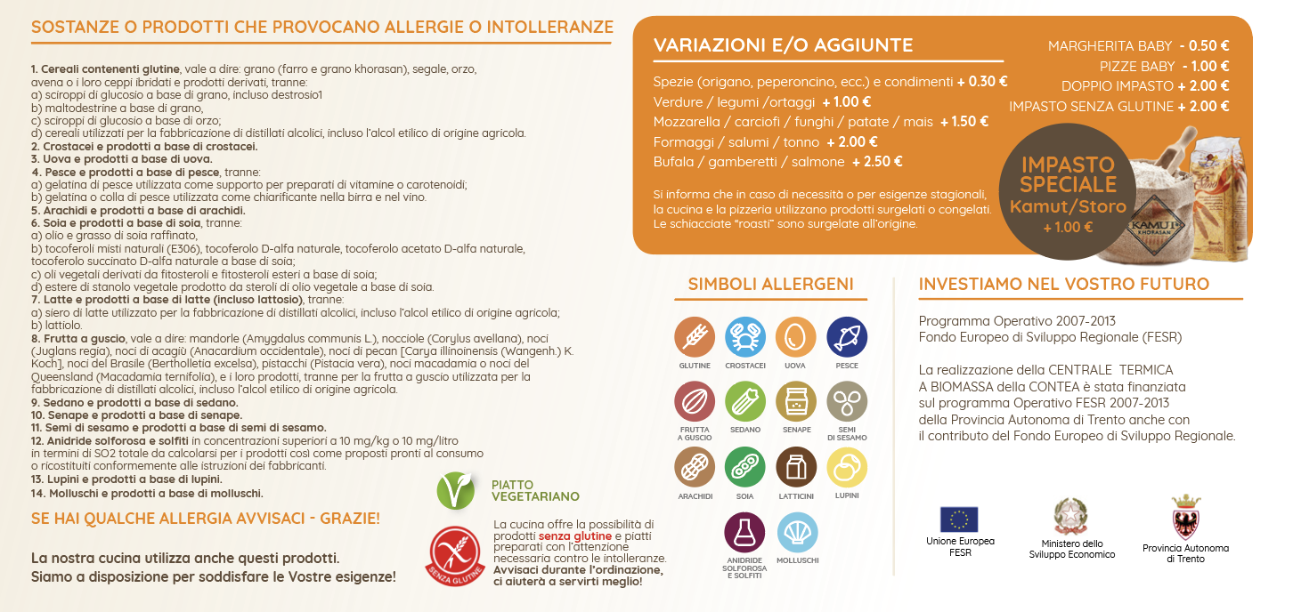 Il nostro Menu, la tua scelta, La Contea